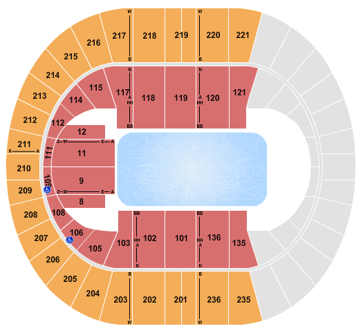 Veterans Memorial Coliseum Seat Map Elcho Table